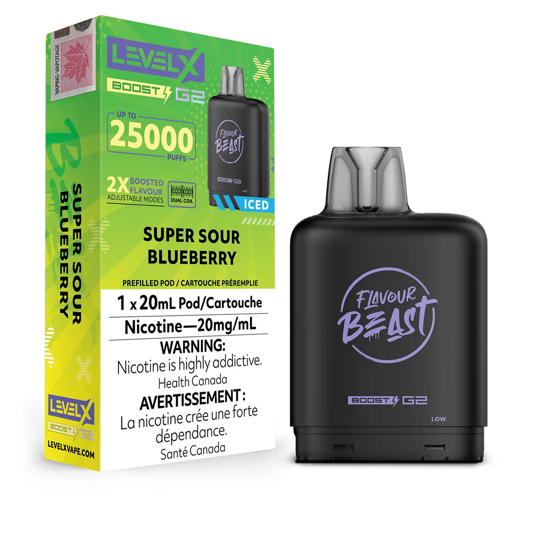 Super Sour Blueberry (Iced) Flavour Beast Boost | VIP Vape