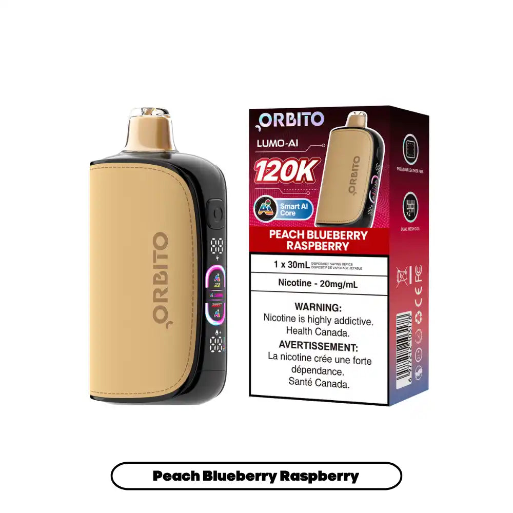 Peach Blueberry Raspberry Orbito Lumo AI 30mL – | VIP Vape