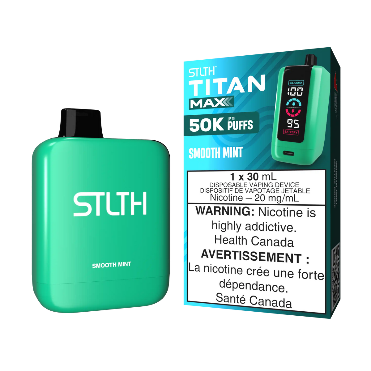Smooth Mint Stlth Titan Max – Disposable Vape by STLTH | VIP Vape…